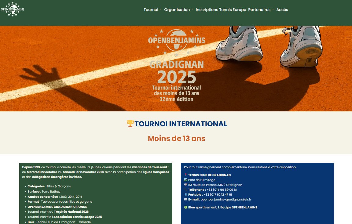 OpenBenjamins - OPENBENJAMINS Gradignan-Gironde